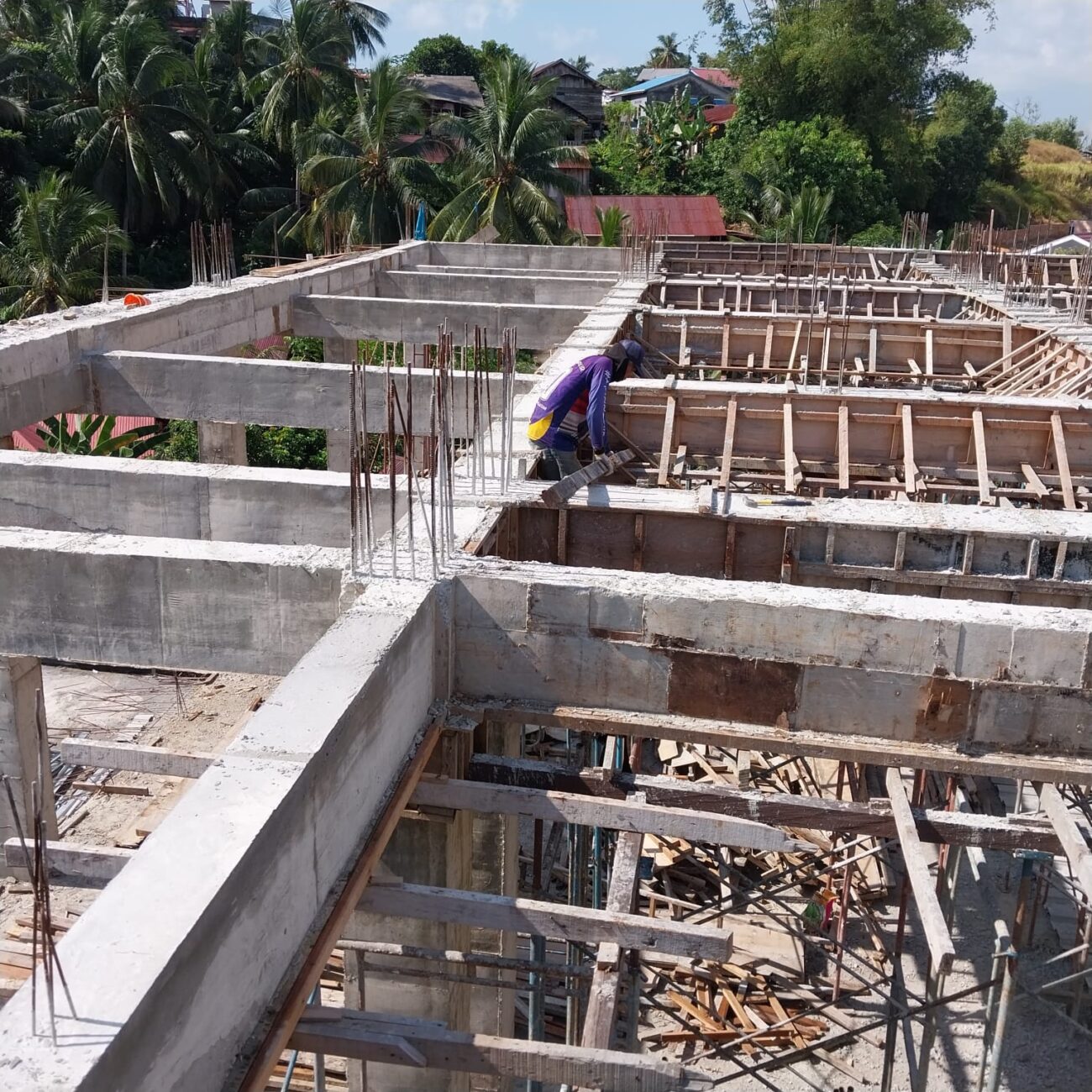 Rangka atap cor beton lantai 2 – Al-Hidayah.id